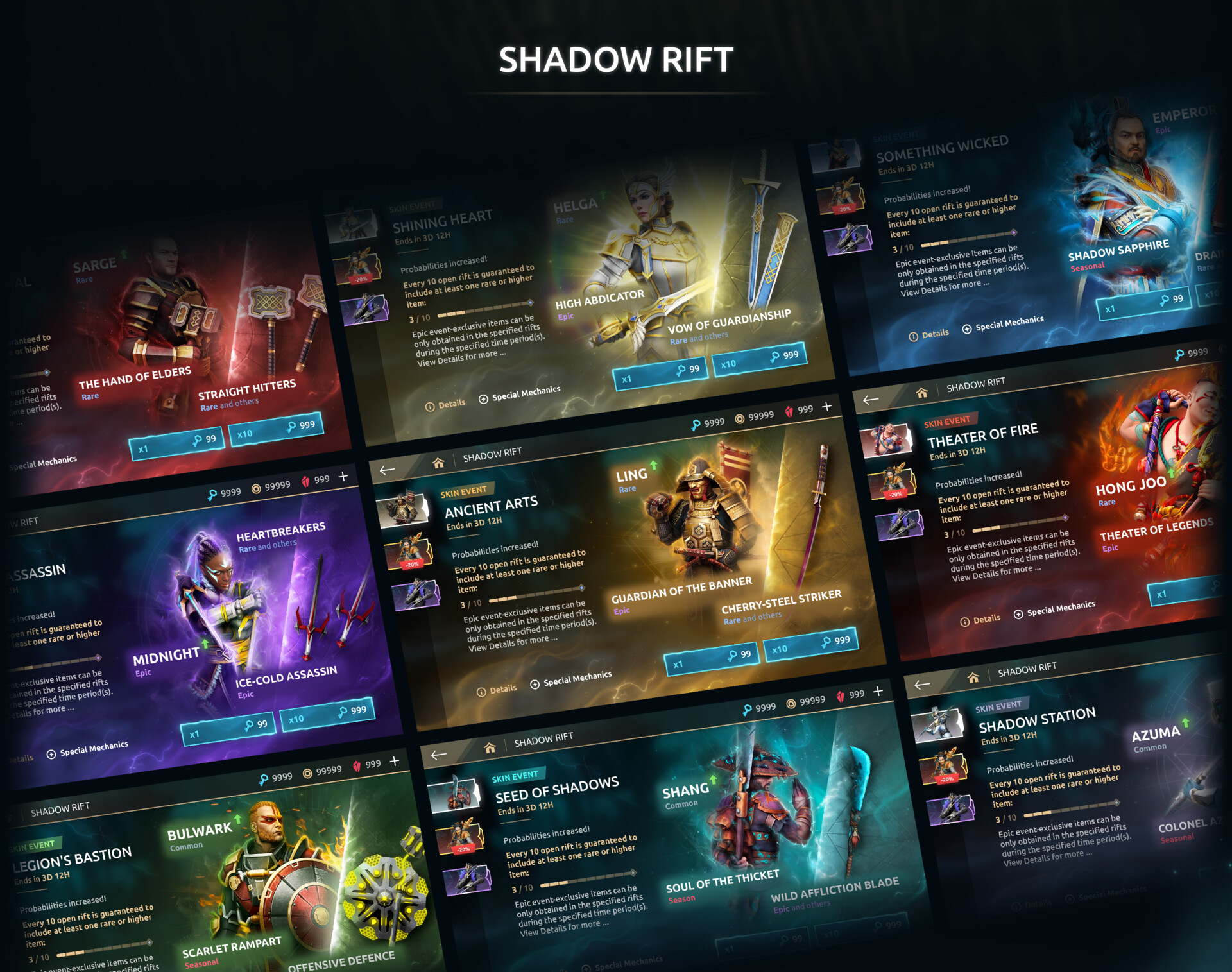 ArtStation - Shadow Fight 4 Arena - UI/UX