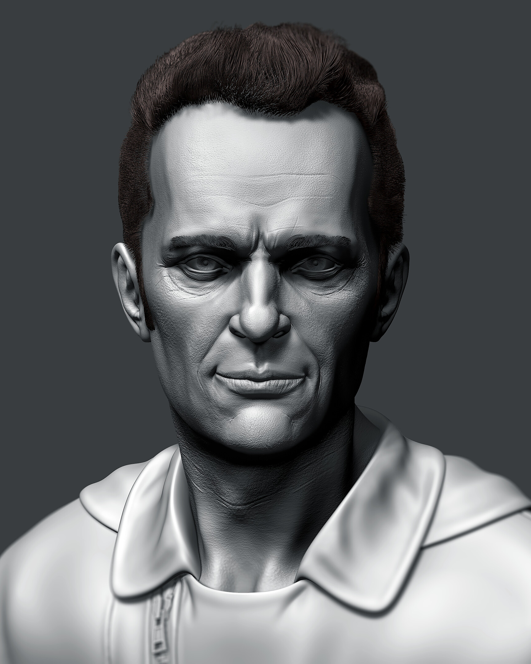 ArtStation - Realistic Male Face Sculpt