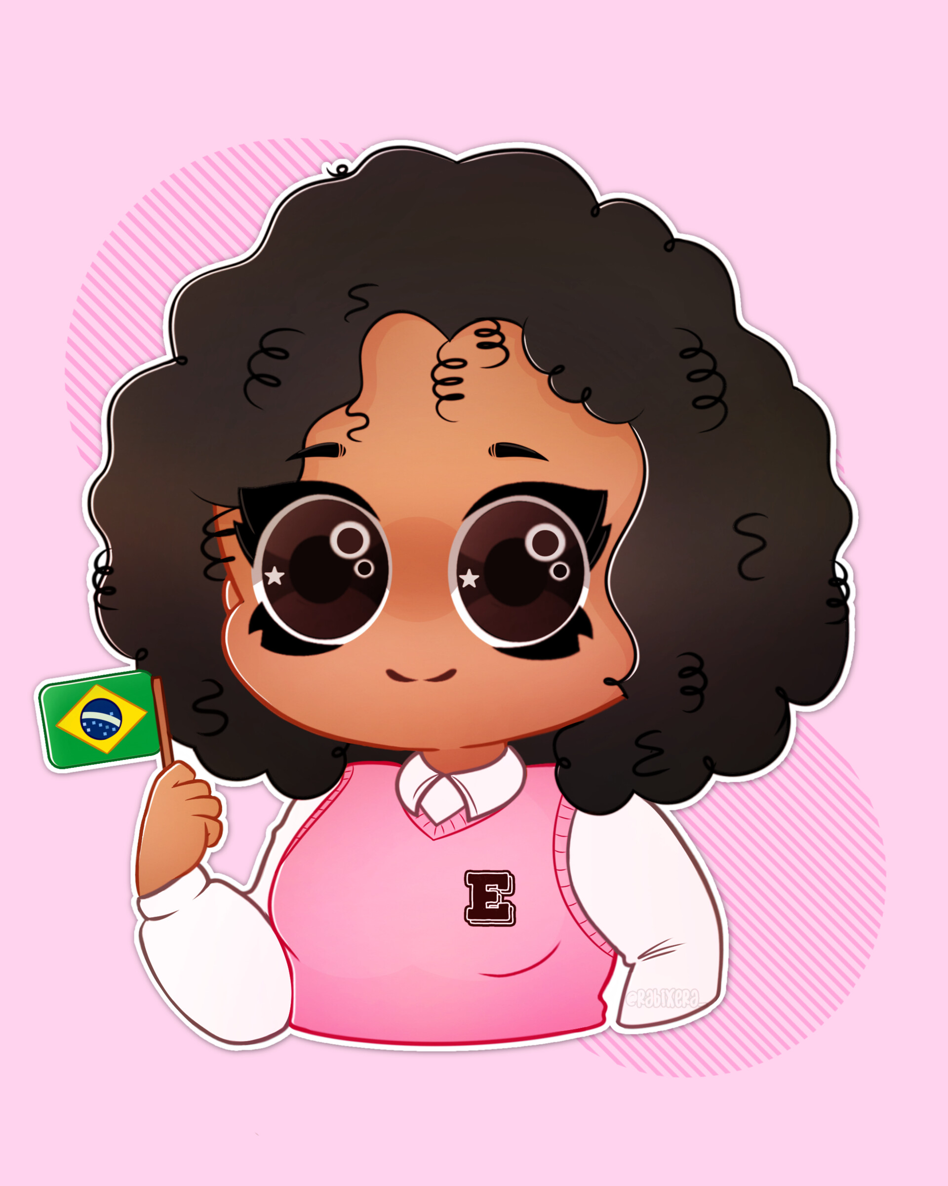 ArtStation - Brazilian Chibi girl 🇧🇷💕