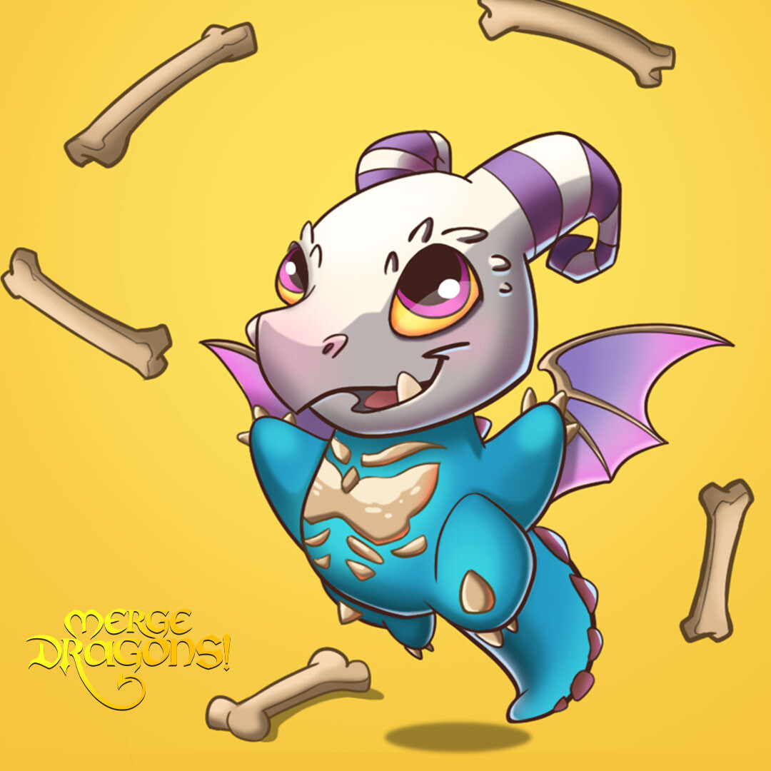 ArtStation - skeleton Dragon Wallpaper!