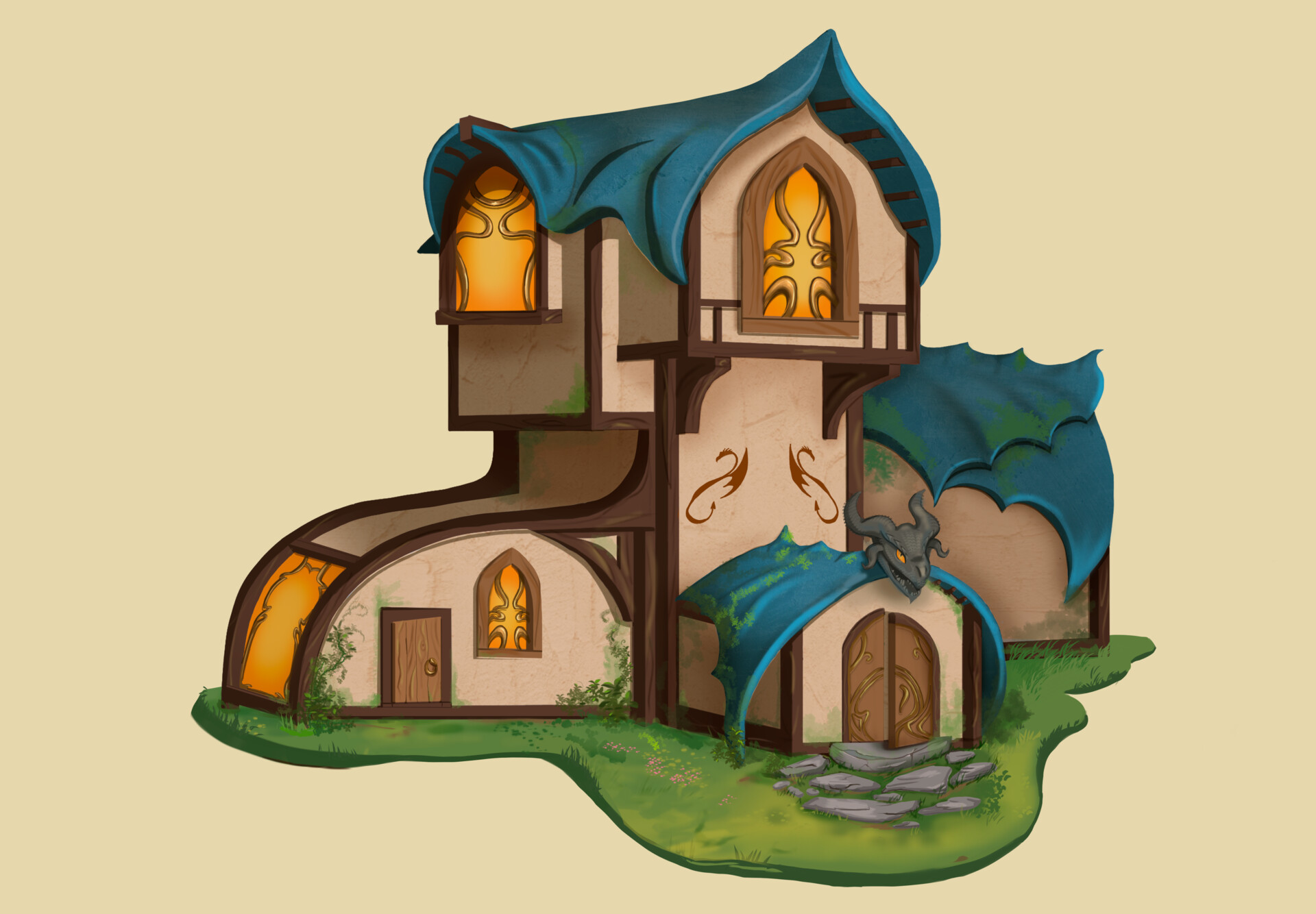 ArtStation - Dragon house
