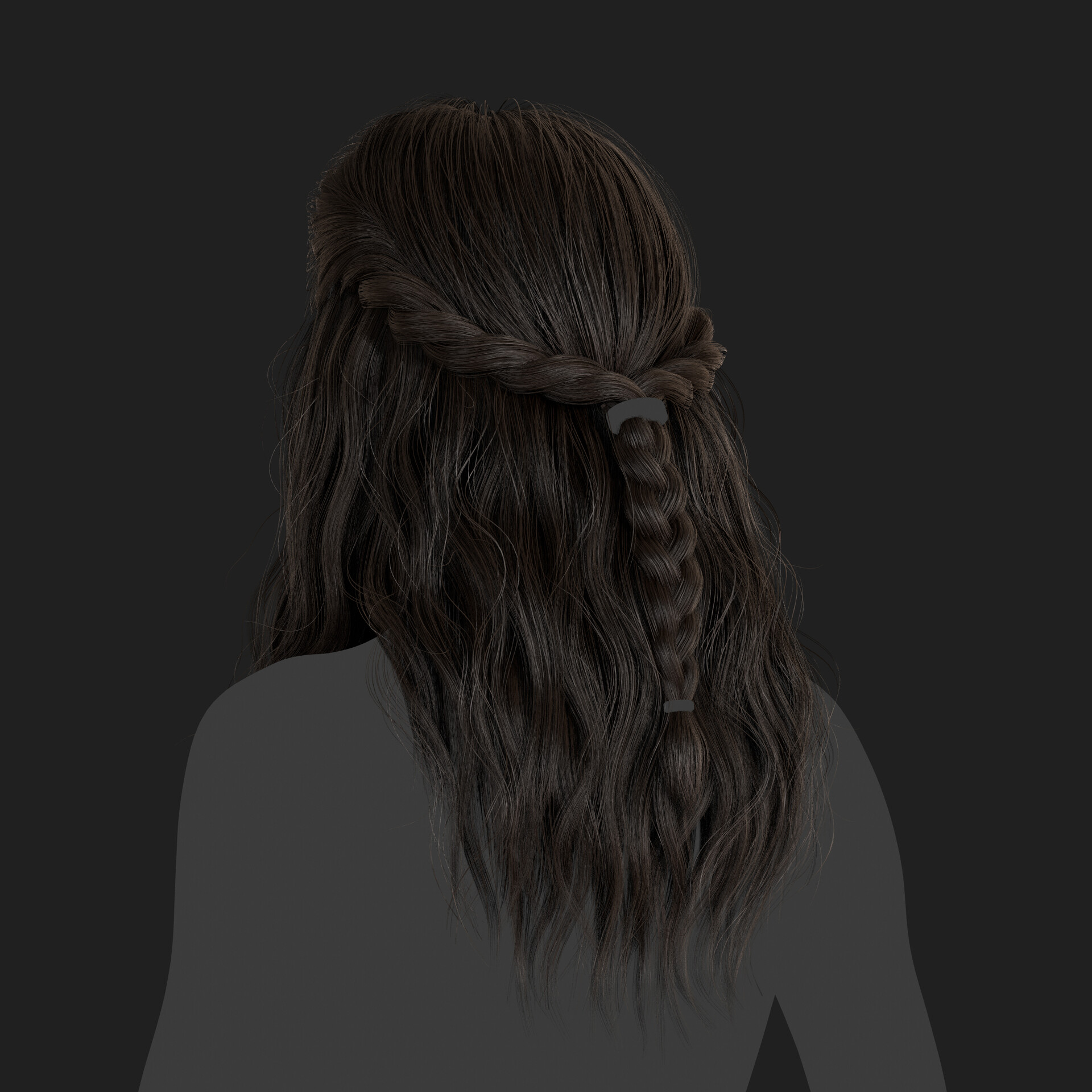 ArtStation - Realtime Twist-back hairstyle