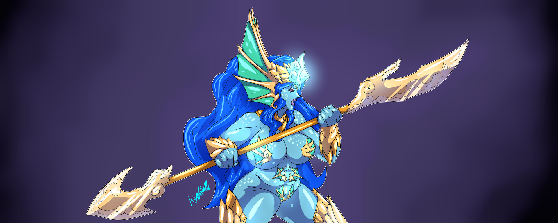 ArtStation - Nyrissa - Sea Warrior