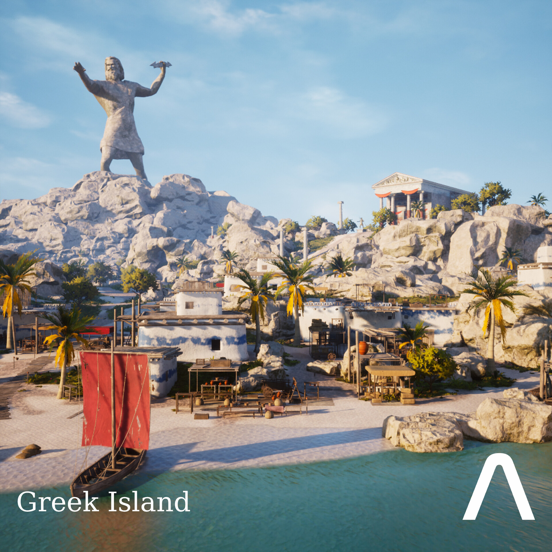ArtStation - Greek Island