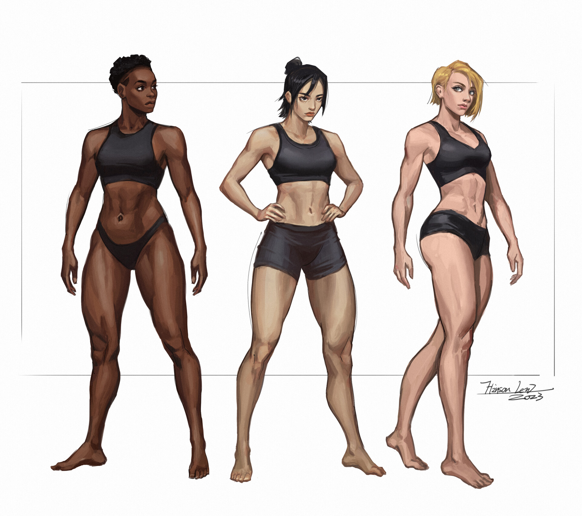 ArtStation - Strong ladies