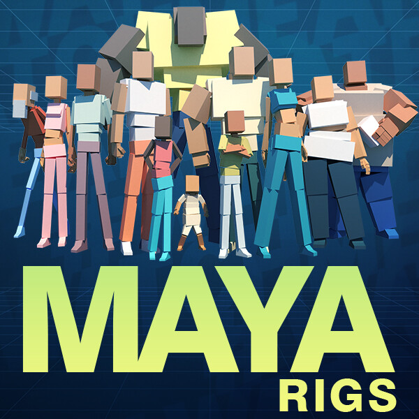ArtStation - The Blocks: Body Mechanics Rigs // MAYA Overview