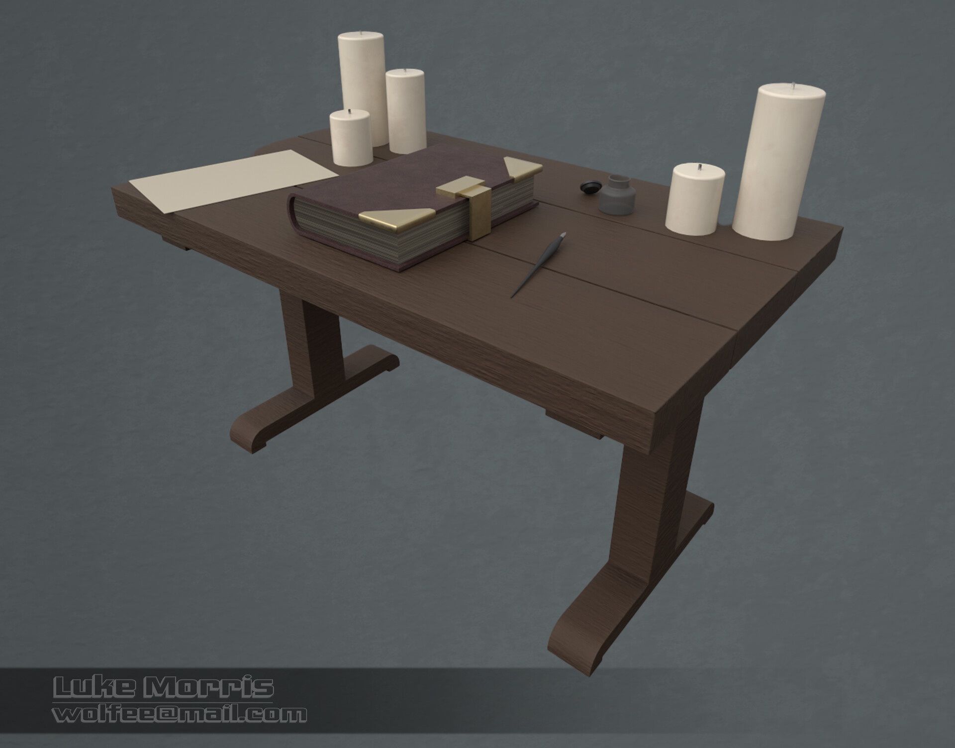 ArtStation - Desk Scene