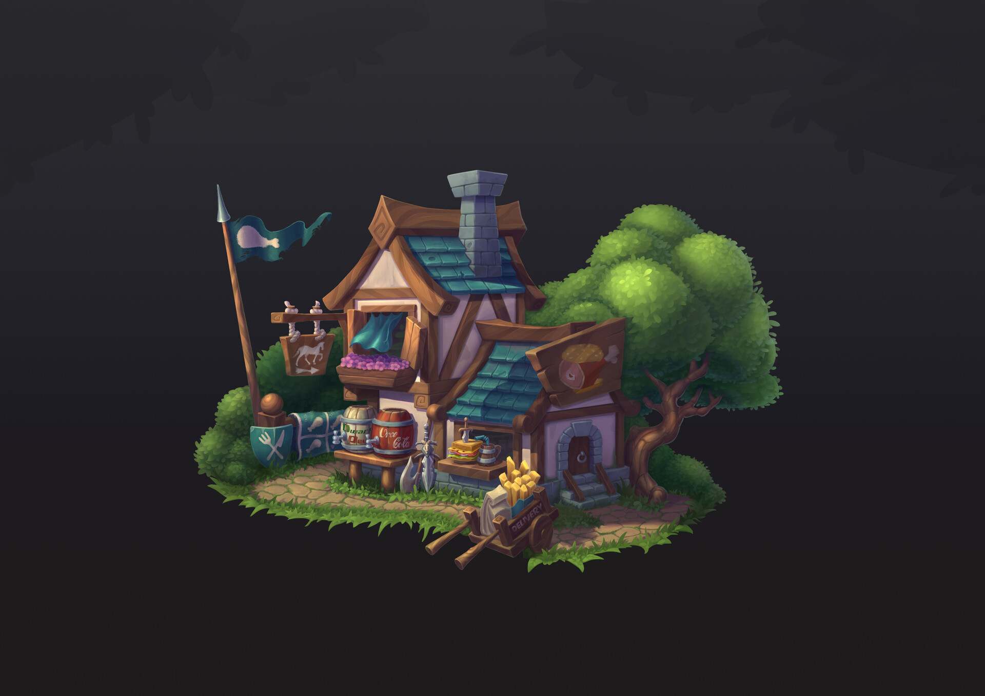 ArtStation - Medieval Fast Food