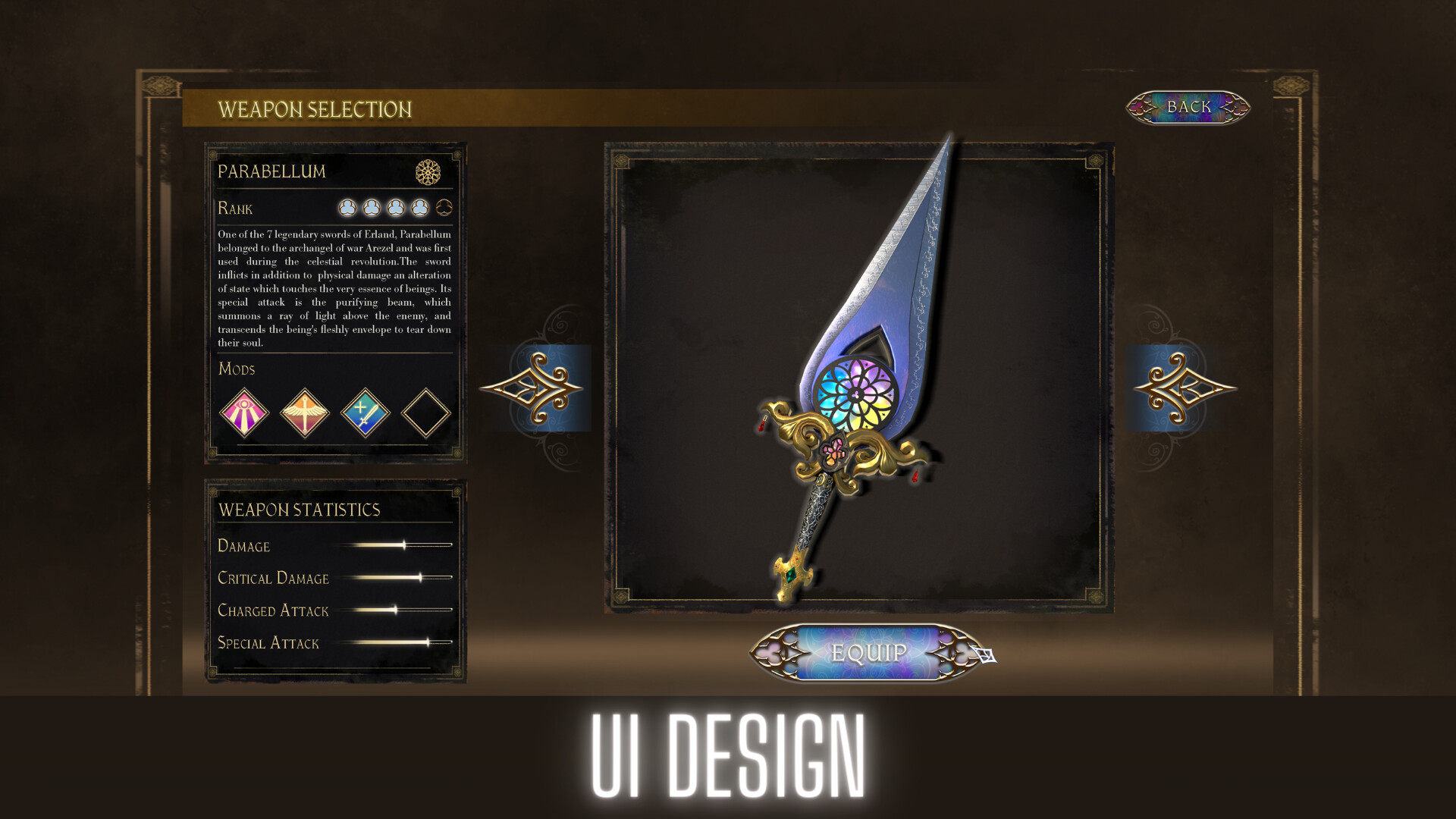 ArtStation - Concept UI Epic Sword