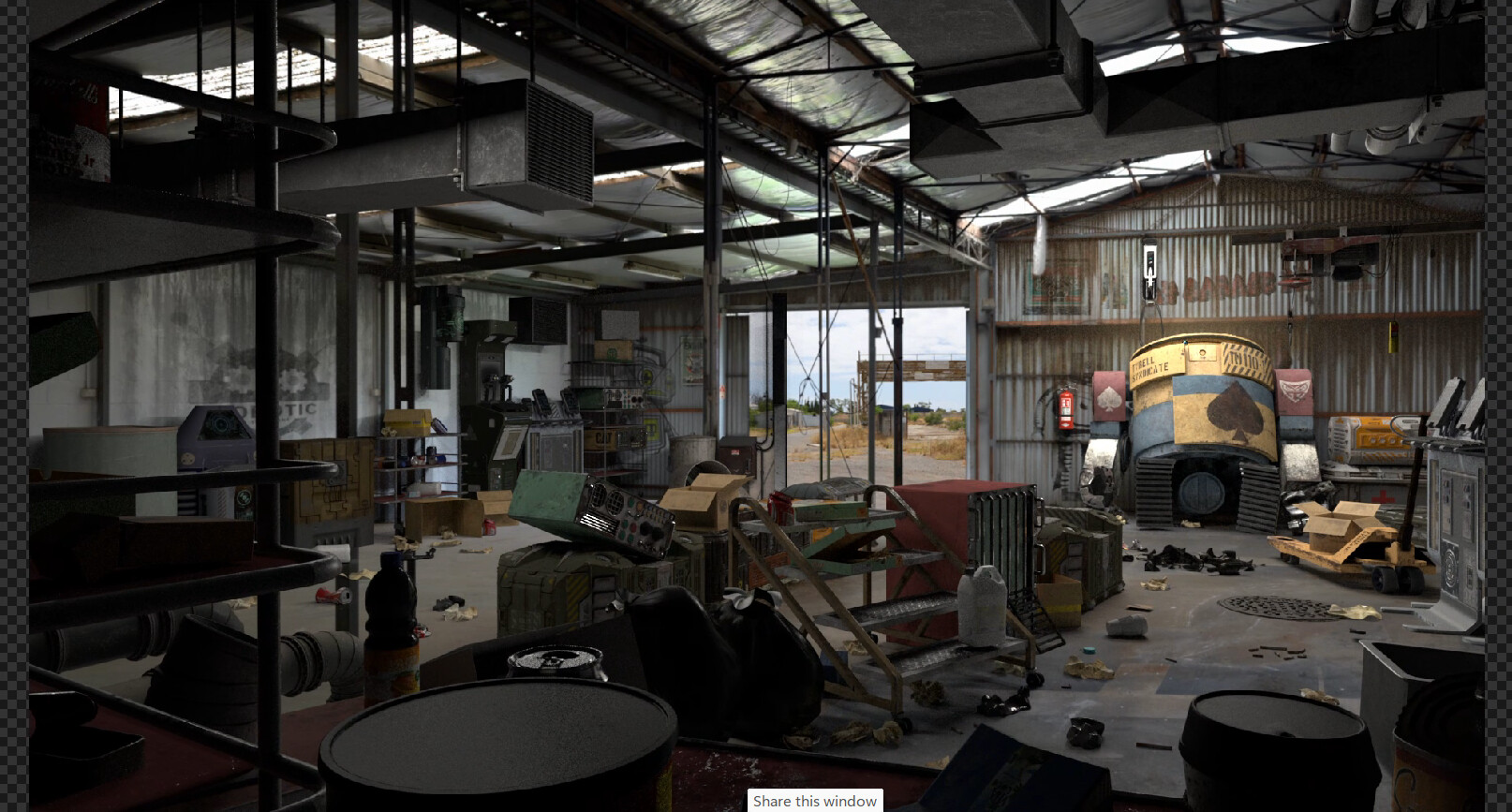 ArtStation - Garage Environment (DMP and 3d Props)