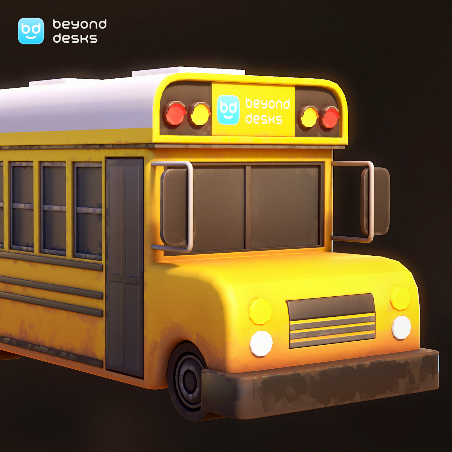 ArtStation - SCHOOL BUS - BEYOND DESK