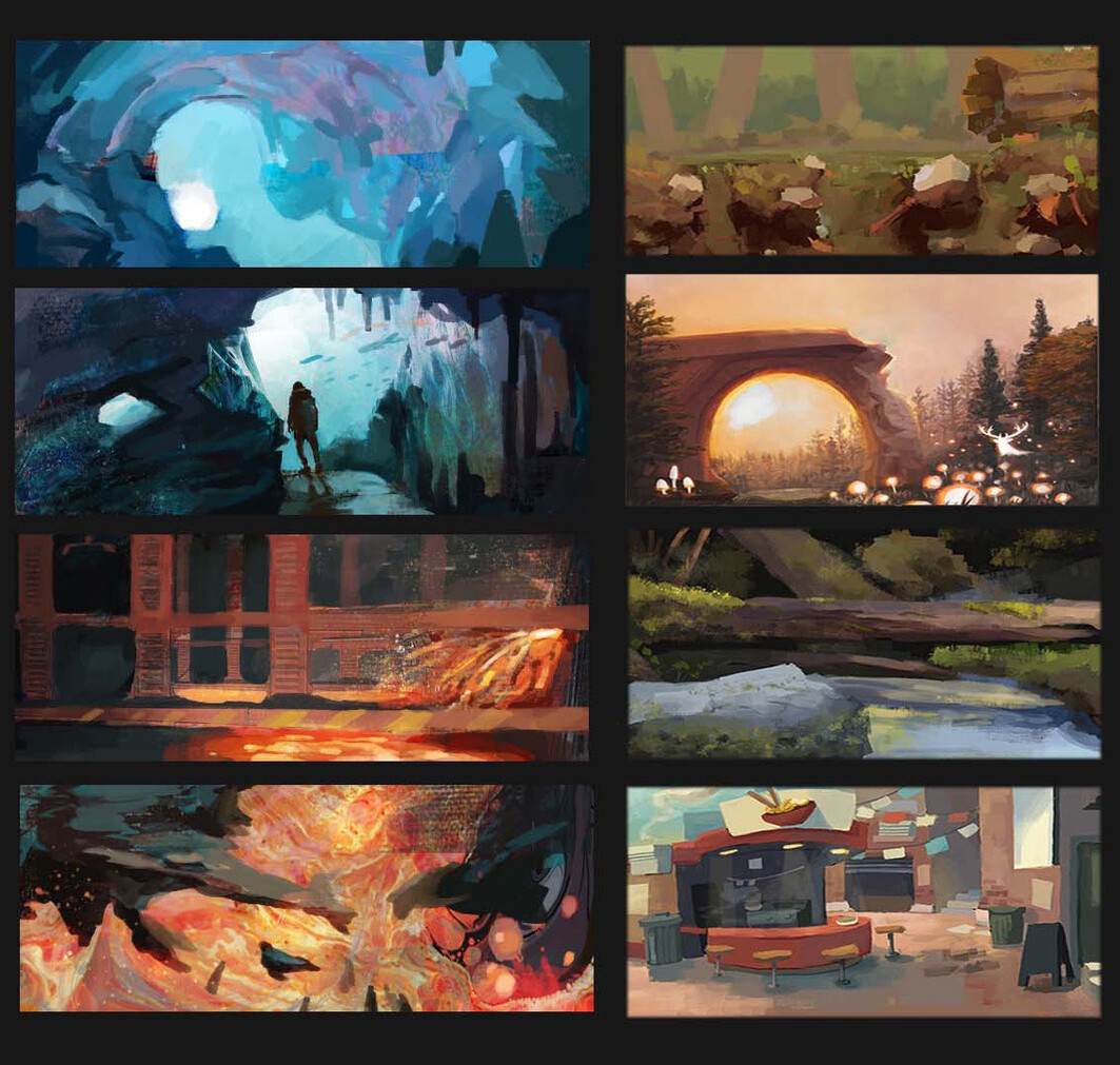 ArtStation - ENVIRONMENT THUMBNAILS
