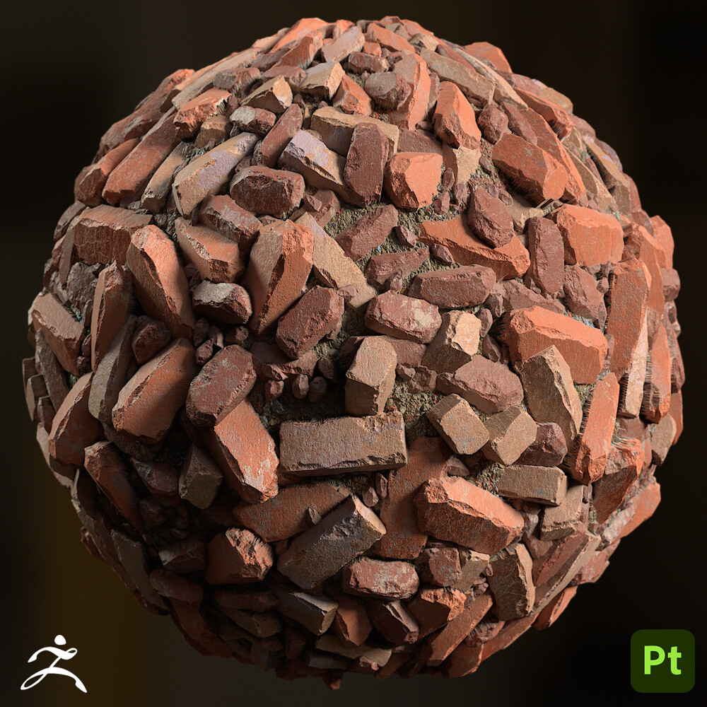 ArtStation - Brick Material Studies
