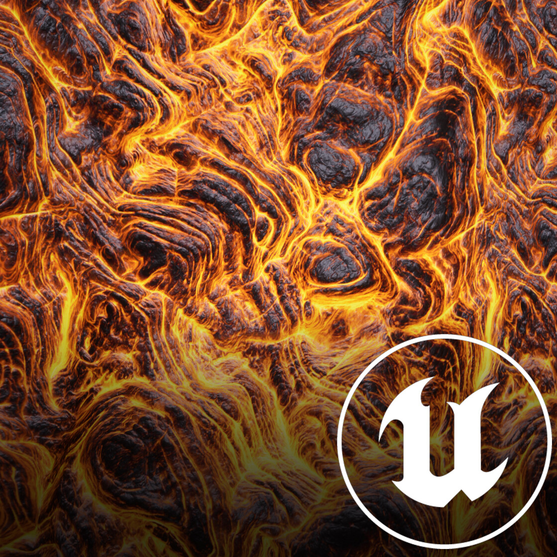 ArtStation - Lava Shader in Unreal 5.1