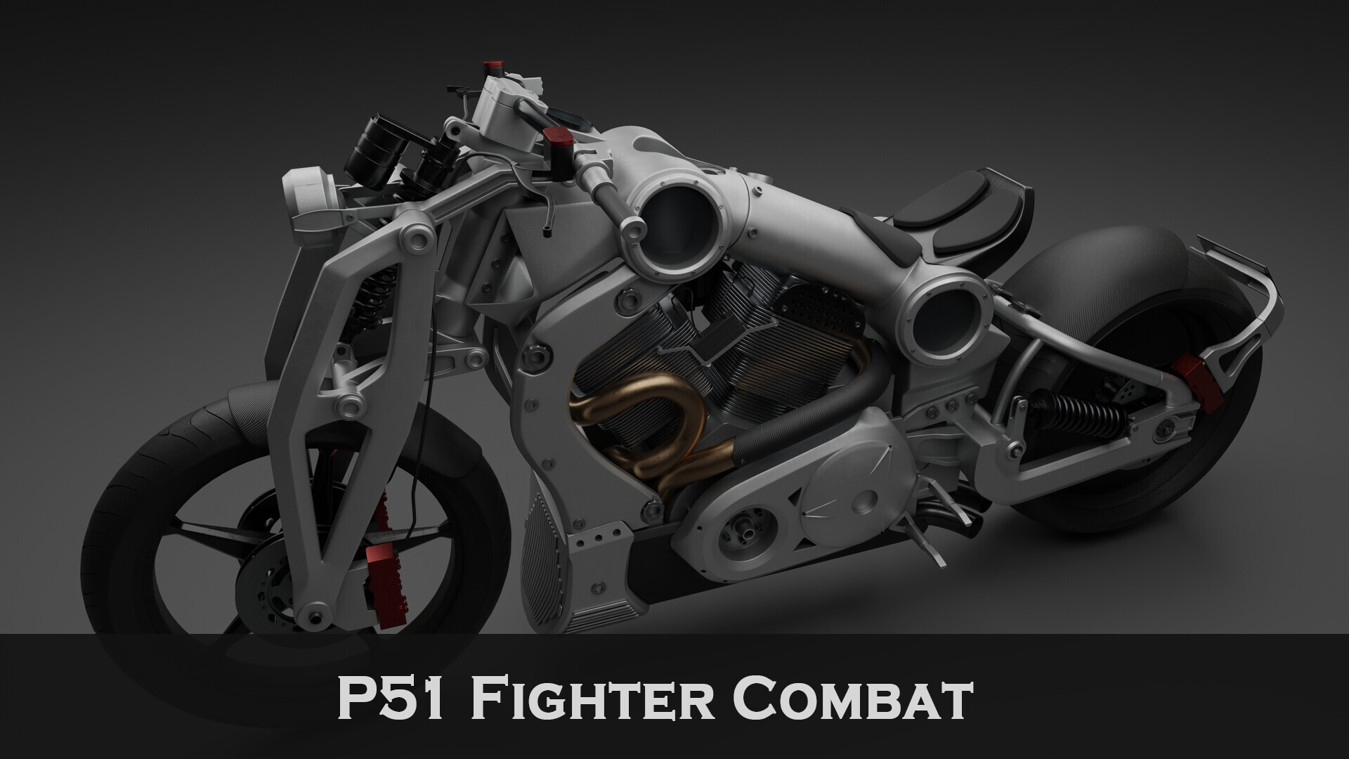 ArtStation - P51 Combat Fighter Motorcycle