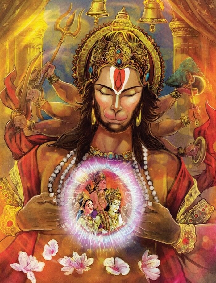 ArtStation - hanuman ji book artwork