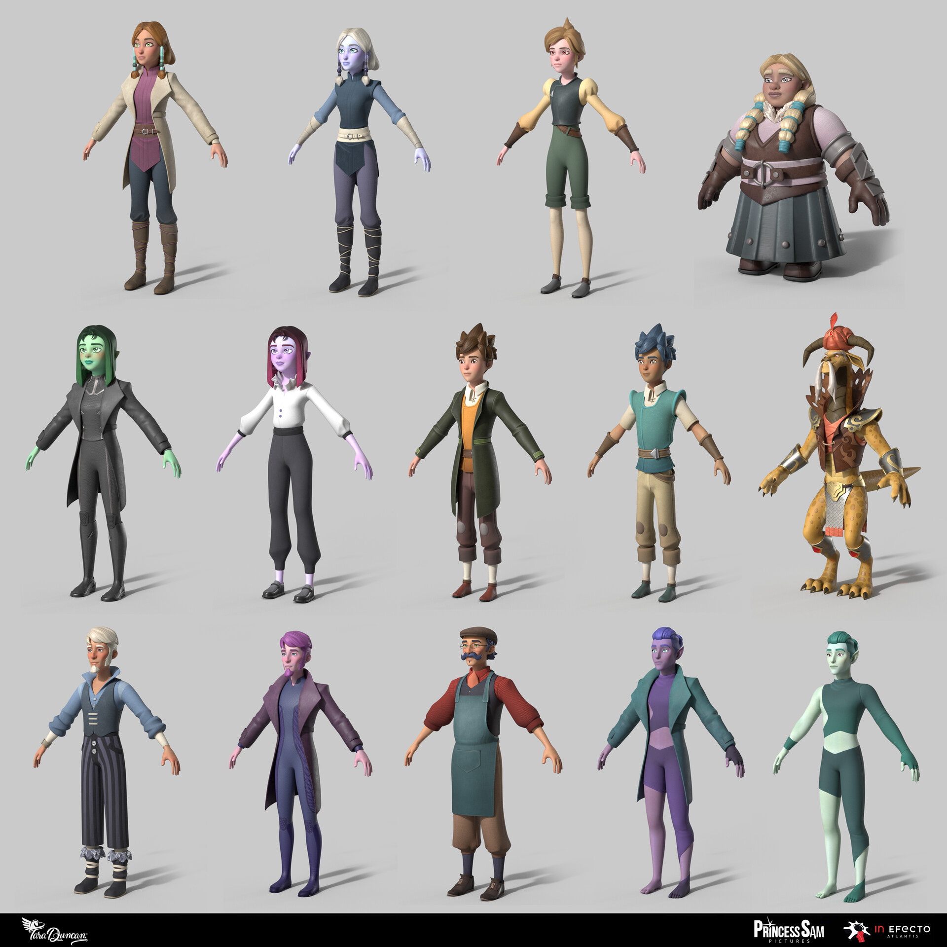 ArtStation - Tertiary characters texturing/shading, Tara Duncan