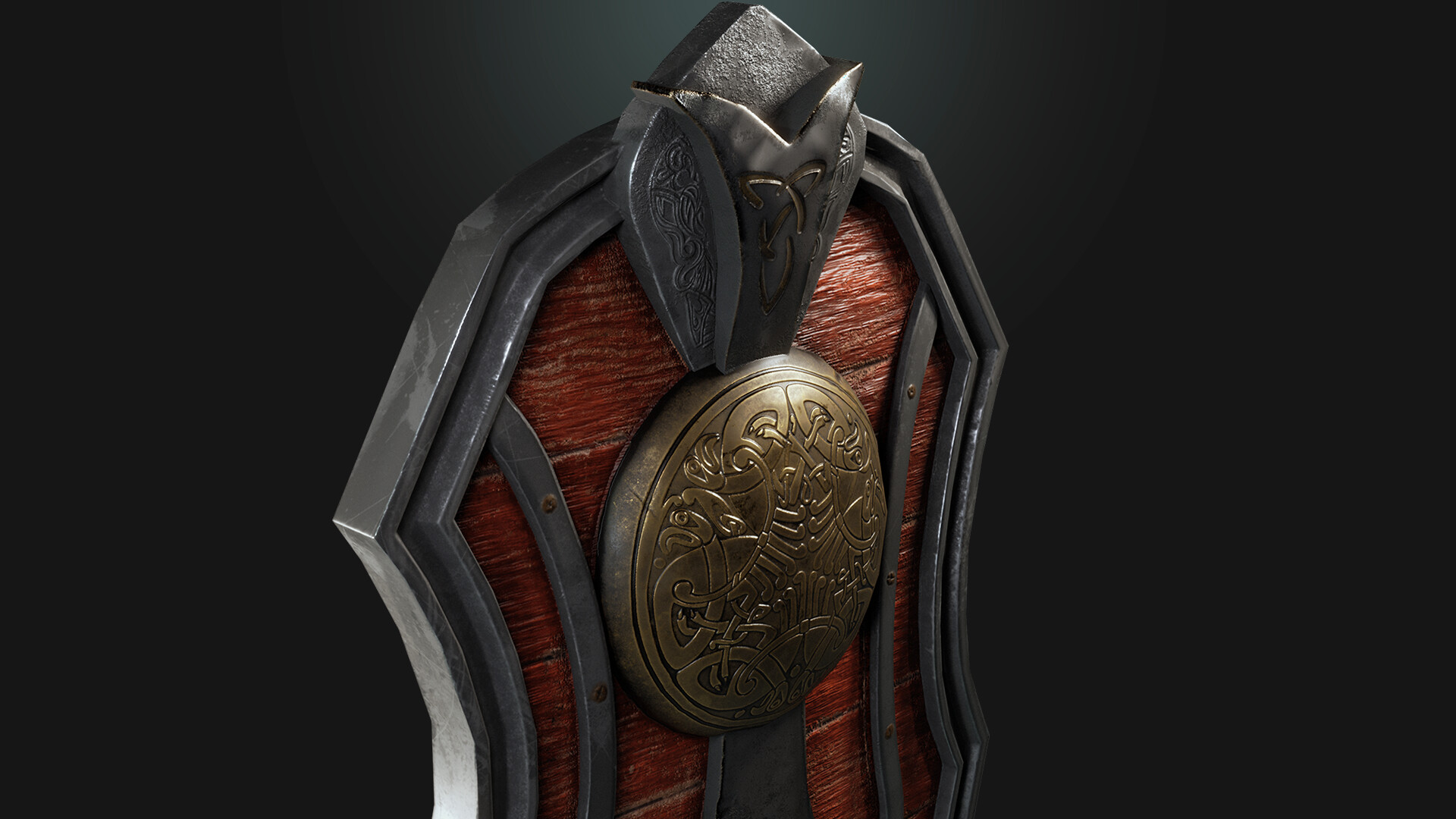 ArtStation - Wooden Medieval Shield