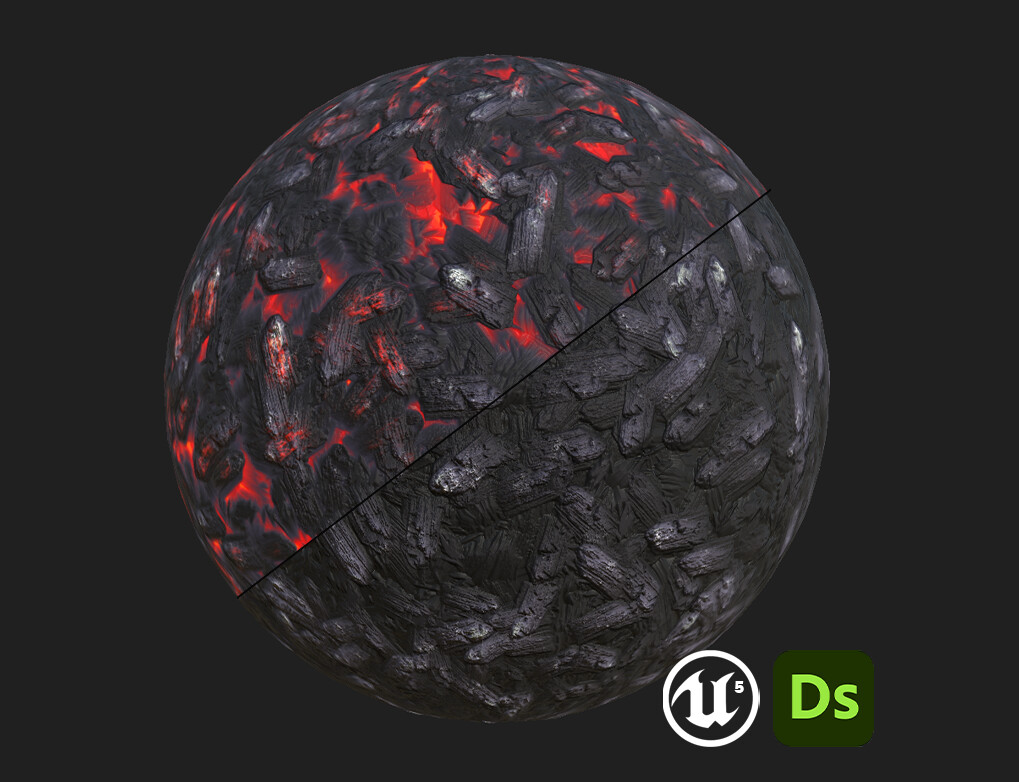 ArtStation - Coal - Substance Designer / Shader UE5