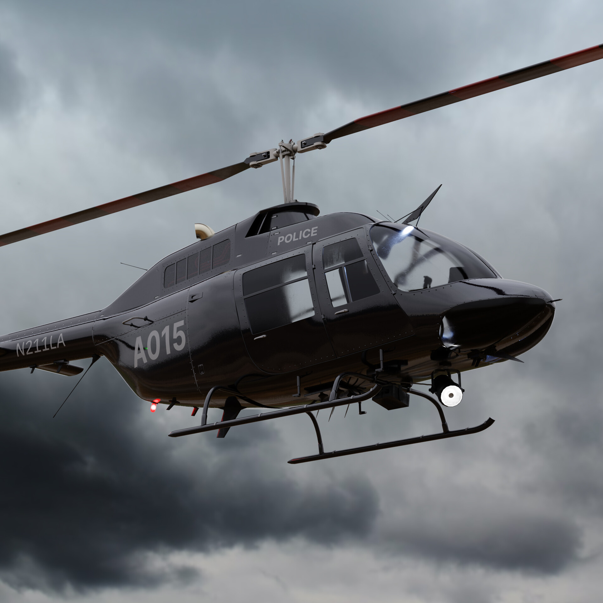 ArtStation - Bell 206 Helicopter
