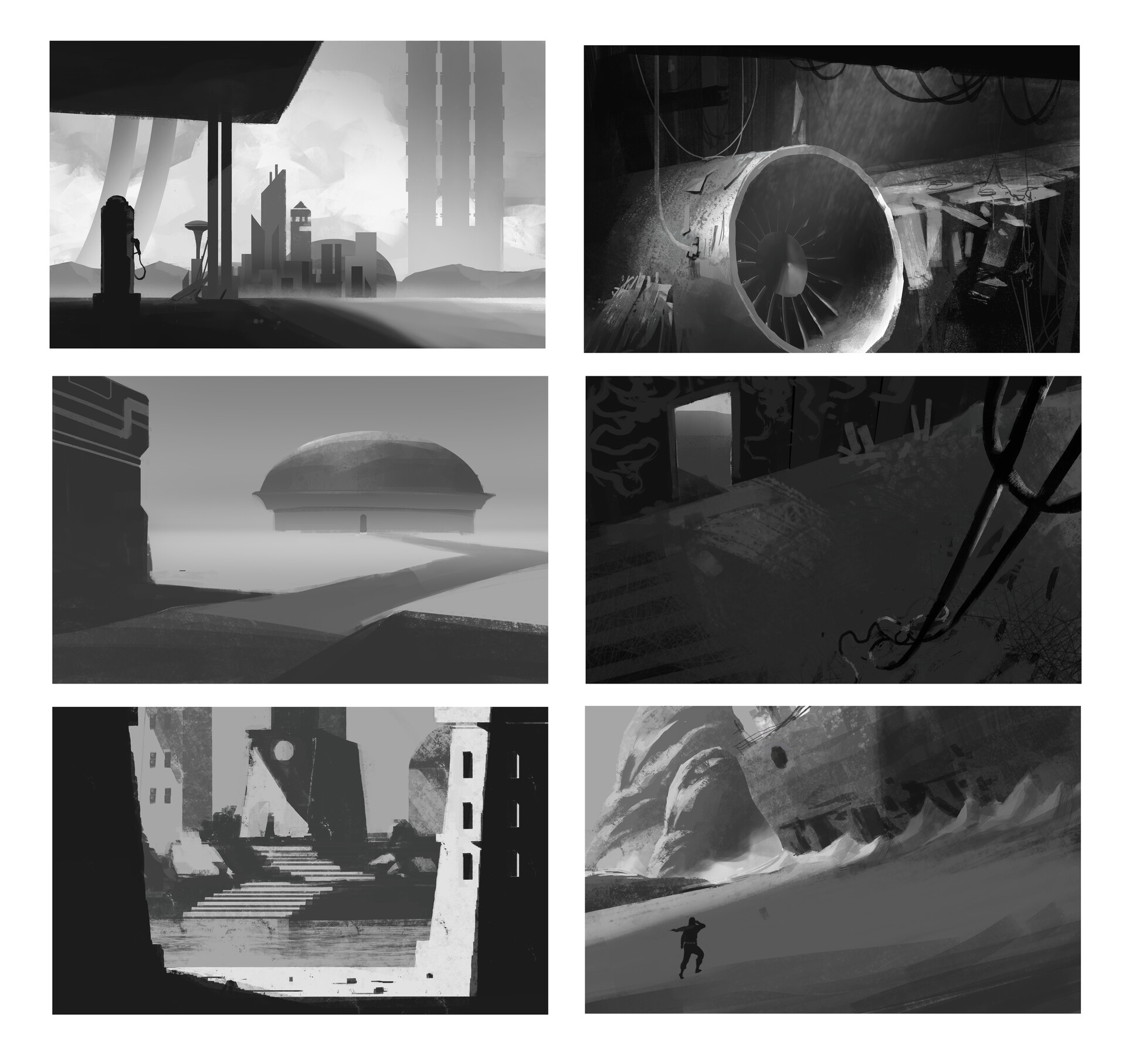 ArtStation - Thumbnail Practice Sketches