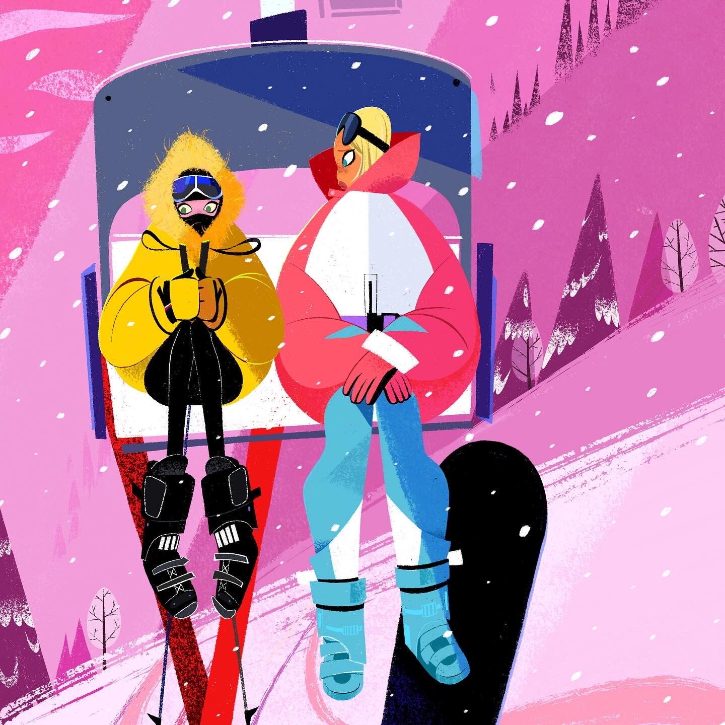 ArtStation - Skiing season