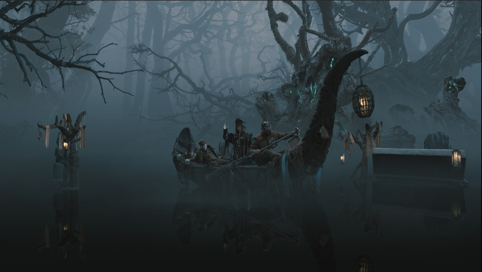 ArtStation - Matte Painting: "Nine Dragons Sky Coffin"…