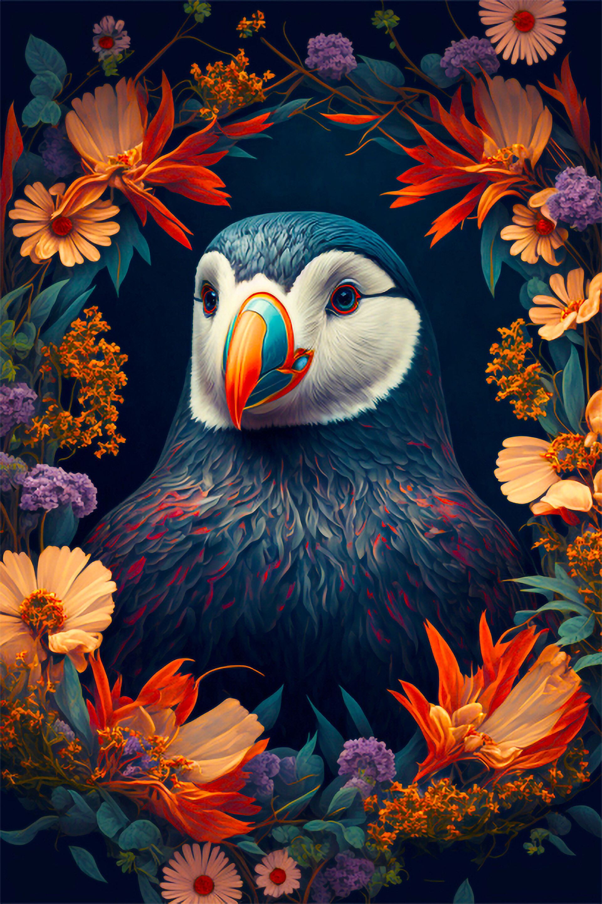 ArtStation - Botanical Puffin
