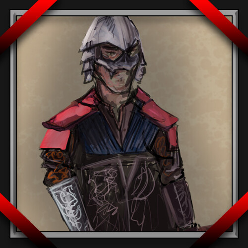 Rhys Hall Game art and Design - Asian inspired Warrior