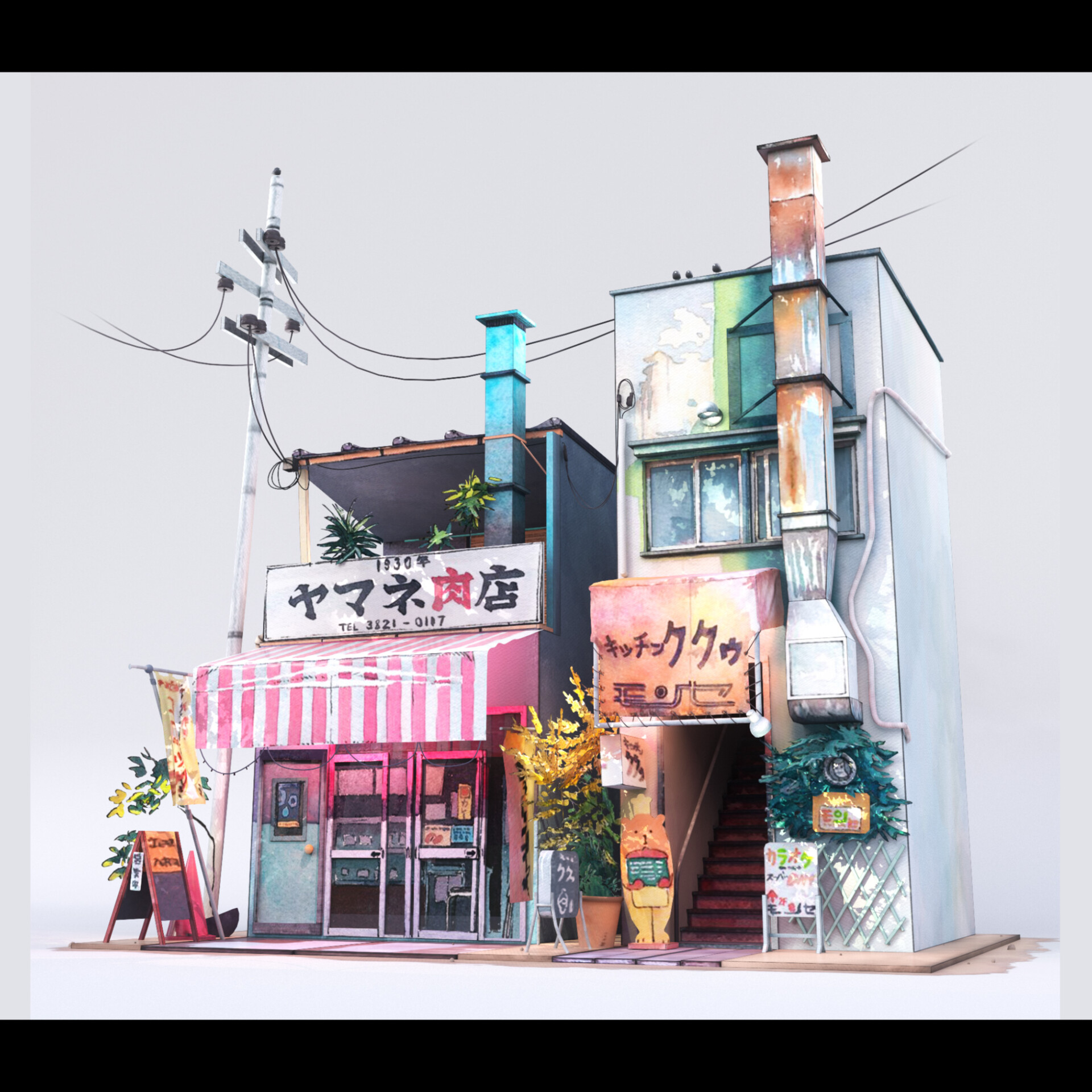 ArtStation - Tokyo Storefronts