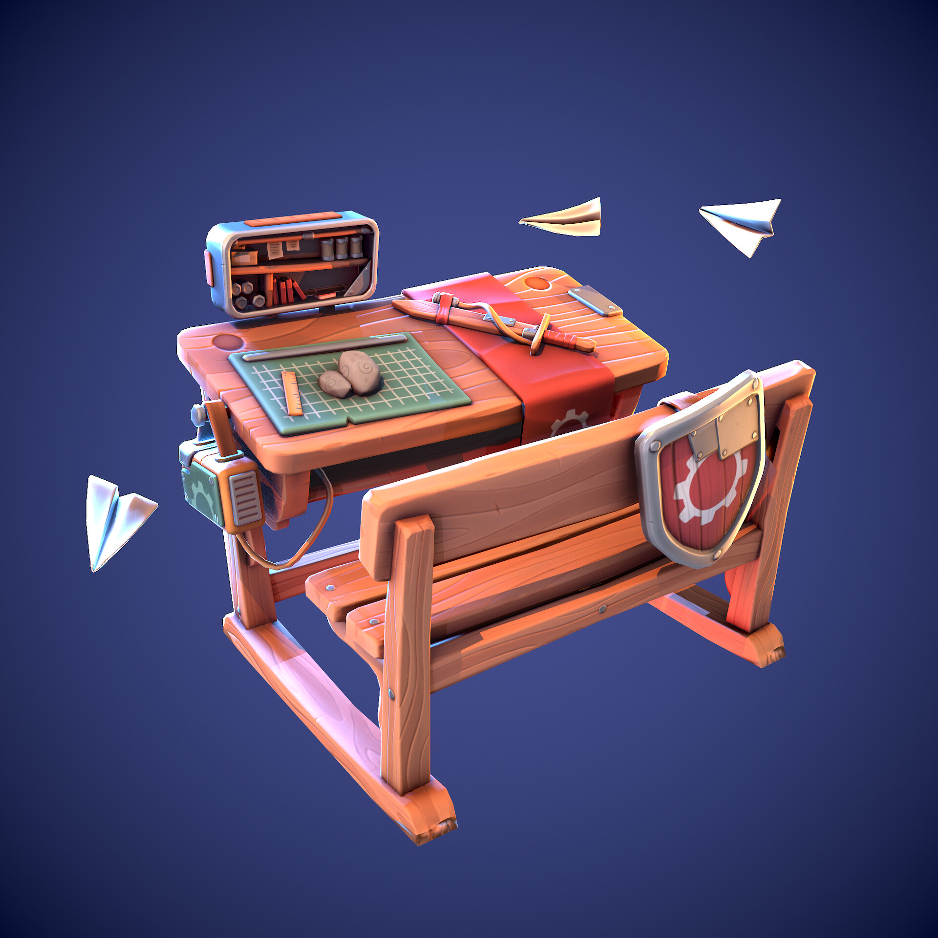 ArtStation - Little adventurer desk