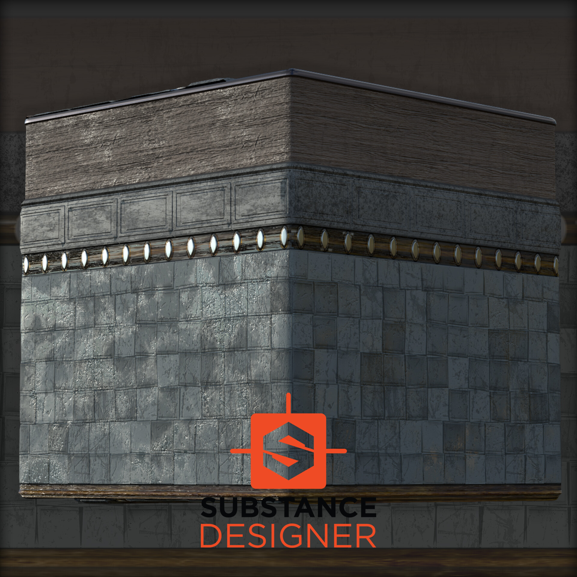 ArtStation - Semi Realistic Castle Trim Sheet - Substance Designer Texture Material