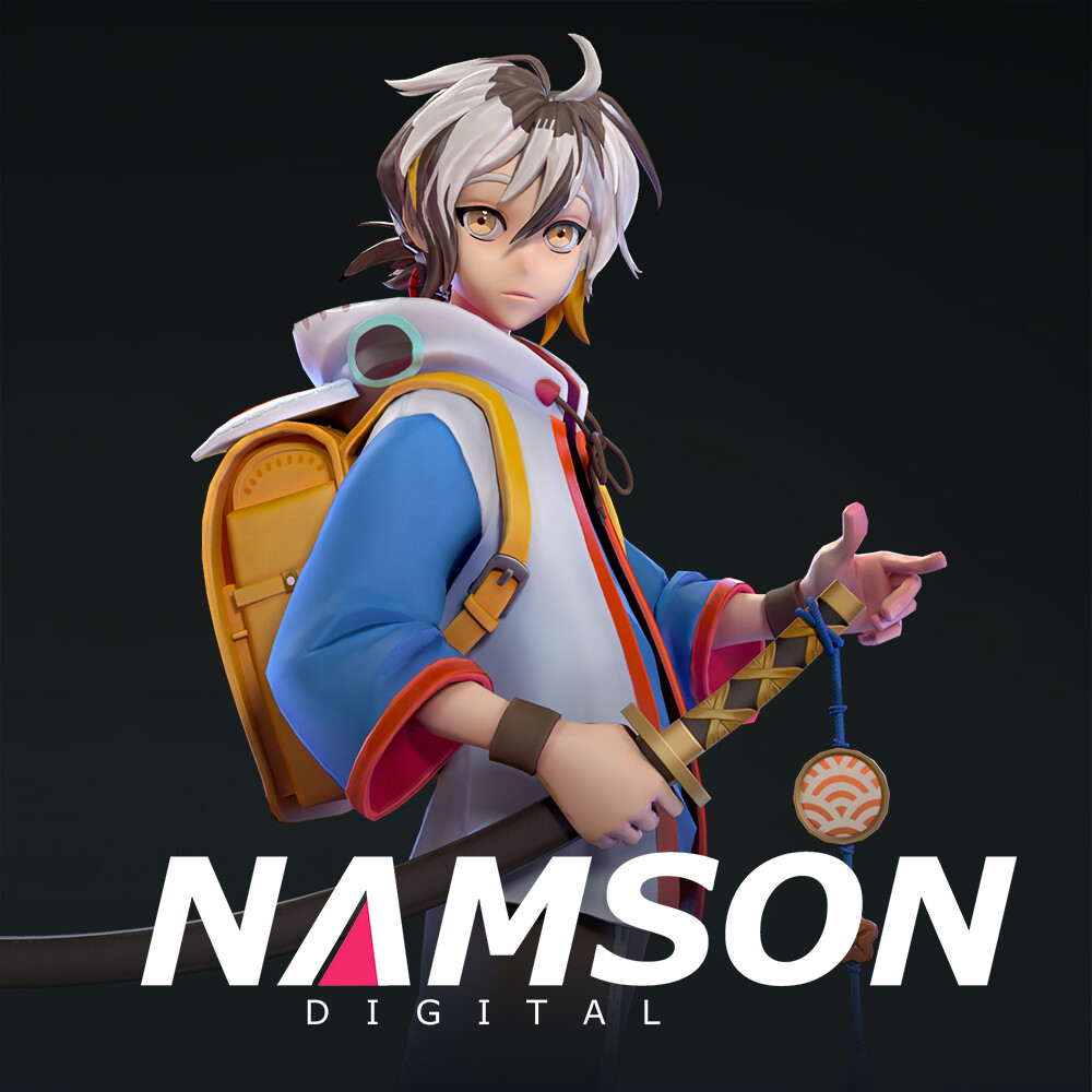 ArtStation - Little Samurai 3D Fan Art