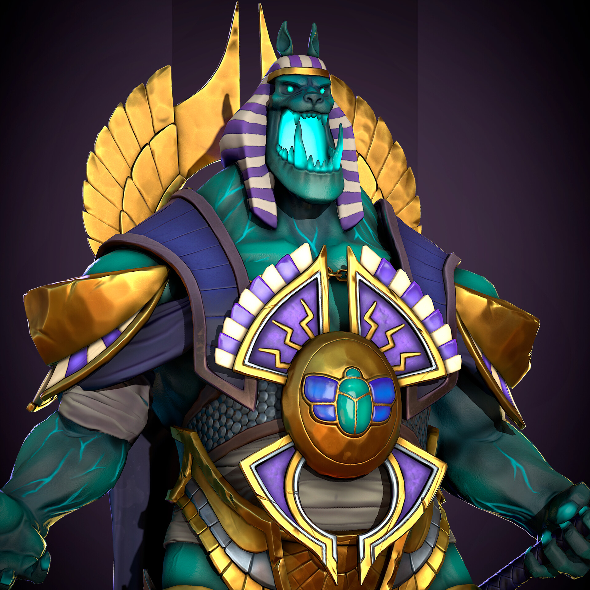 ArtStation - Egyptian undead paladin