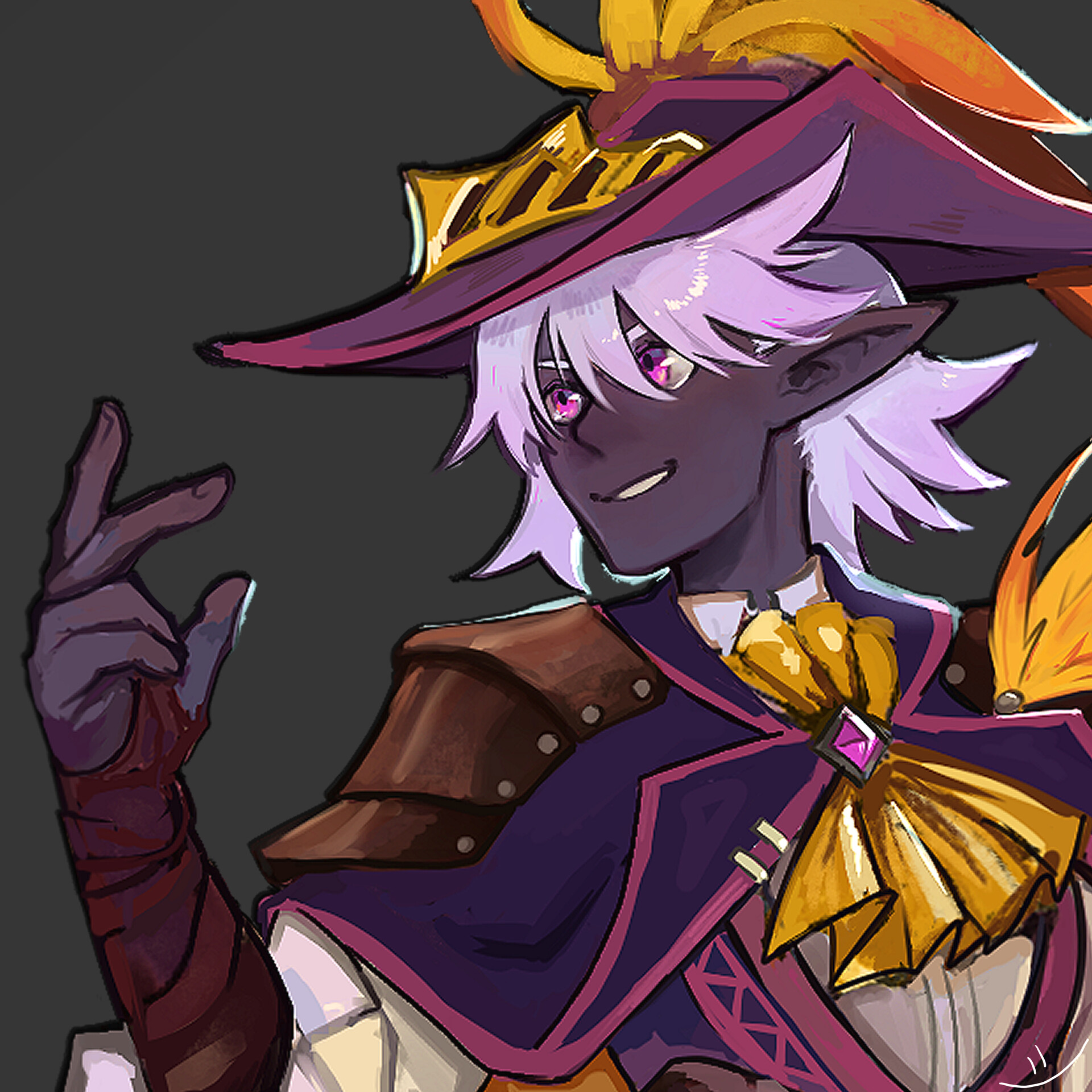 ArtStation - P'eiss, Drow bard