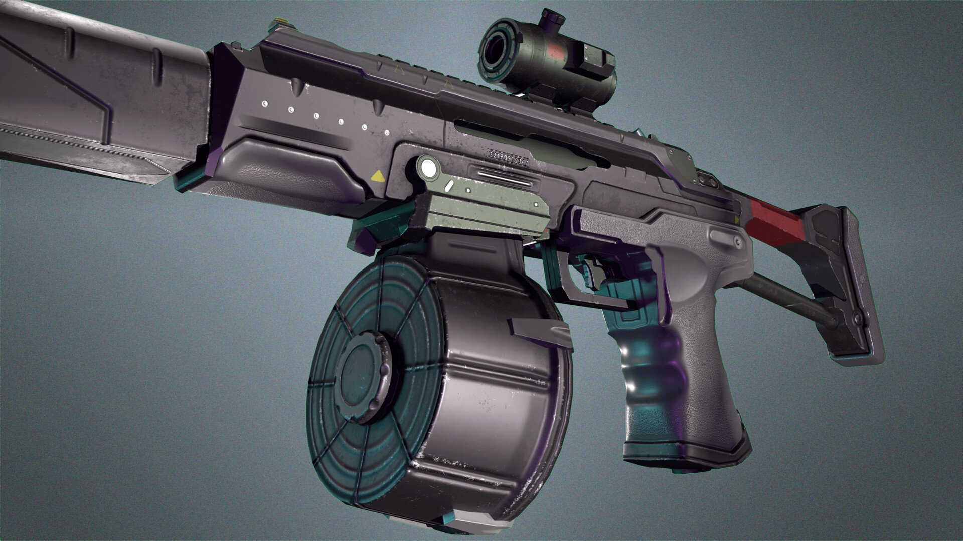 ArtStation - Gameready Sci-Fi SMG