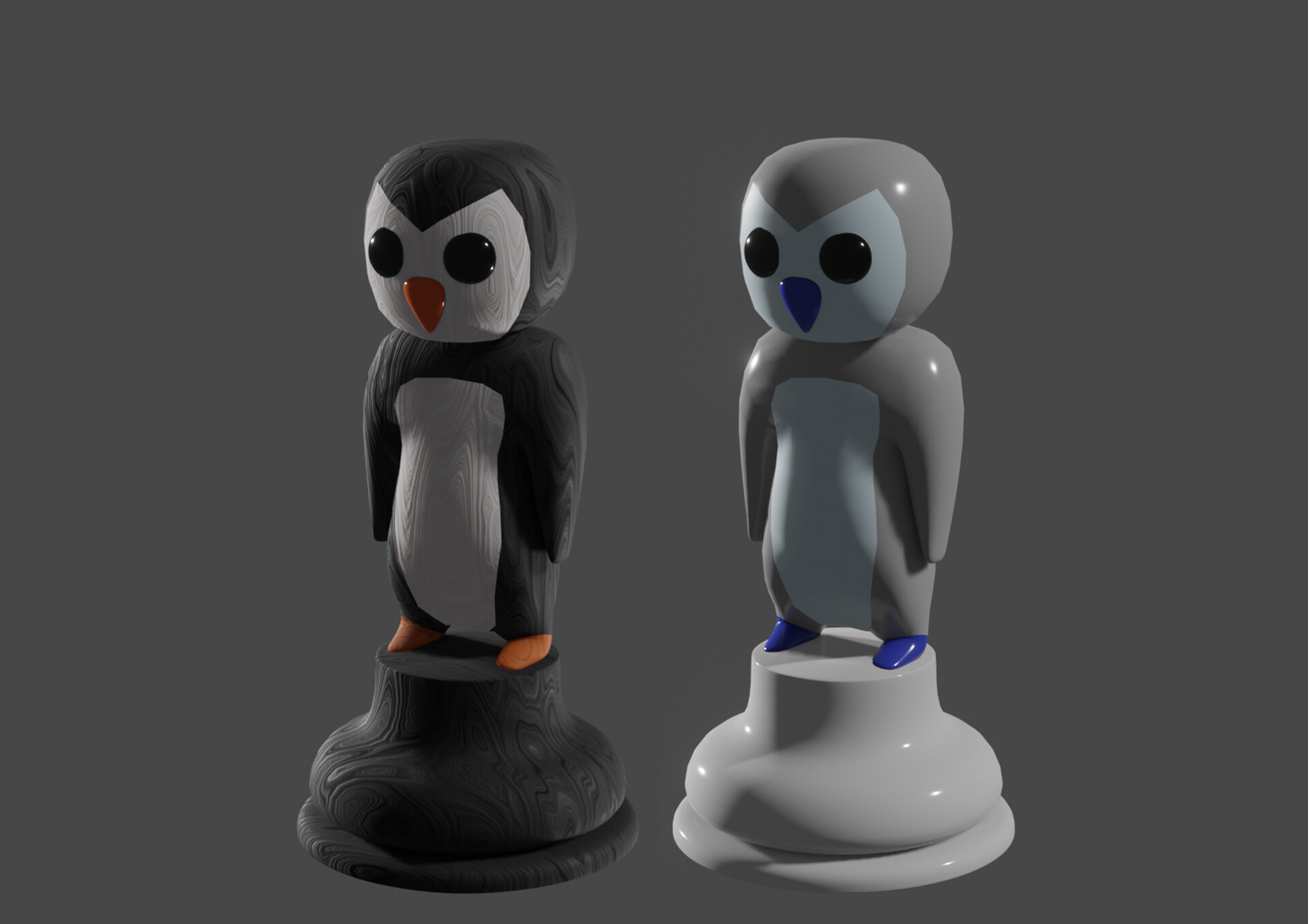 ArtStation - Penguin Chess Pawns