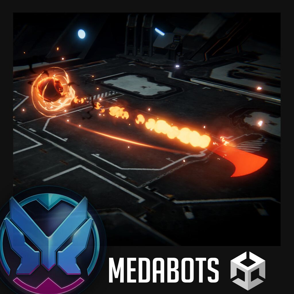 ArtStation - Hot Blade Attack VFX - Medabots