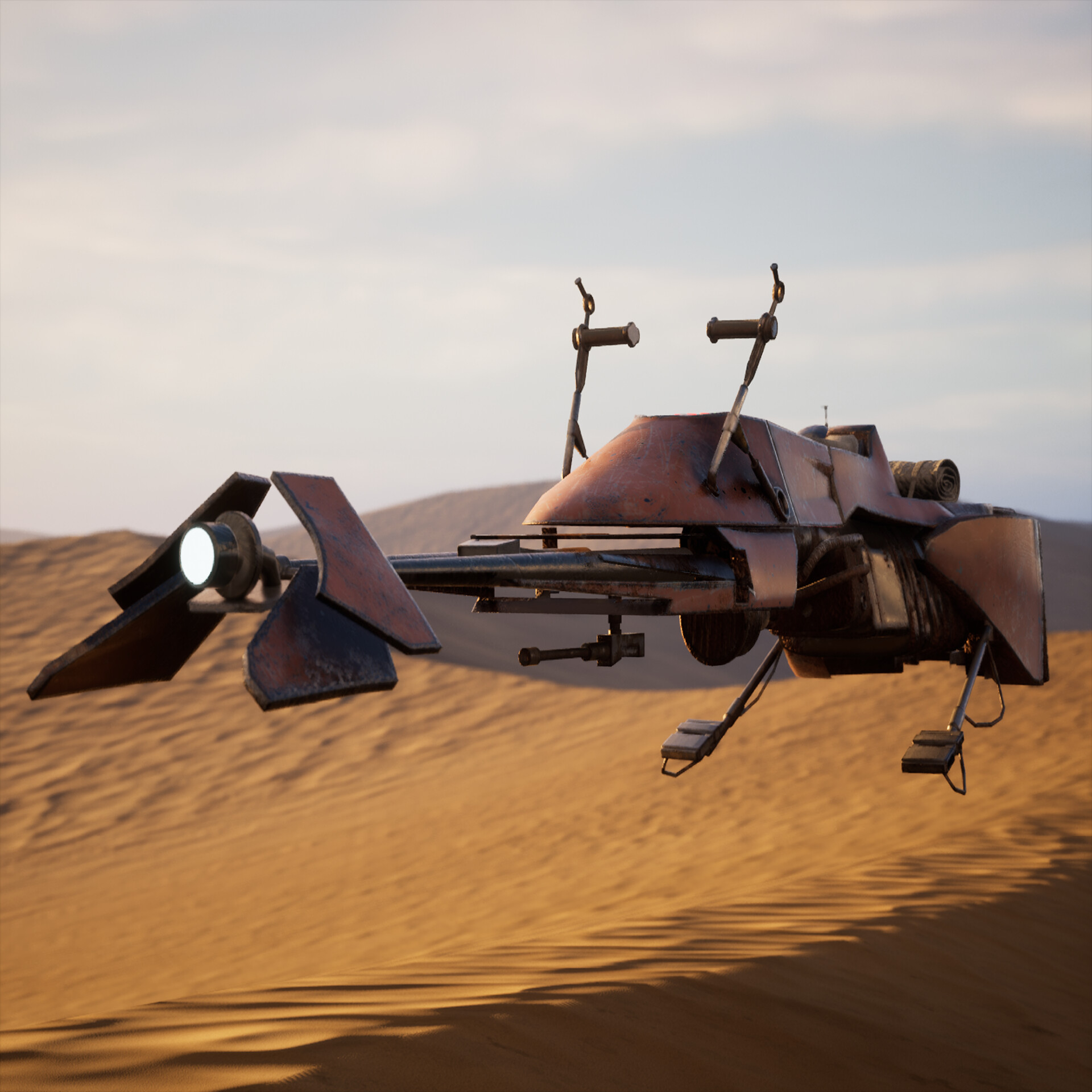 Nathan Richardson - Star Wars - Speeder 3D Vehicle Prop - Fan Art