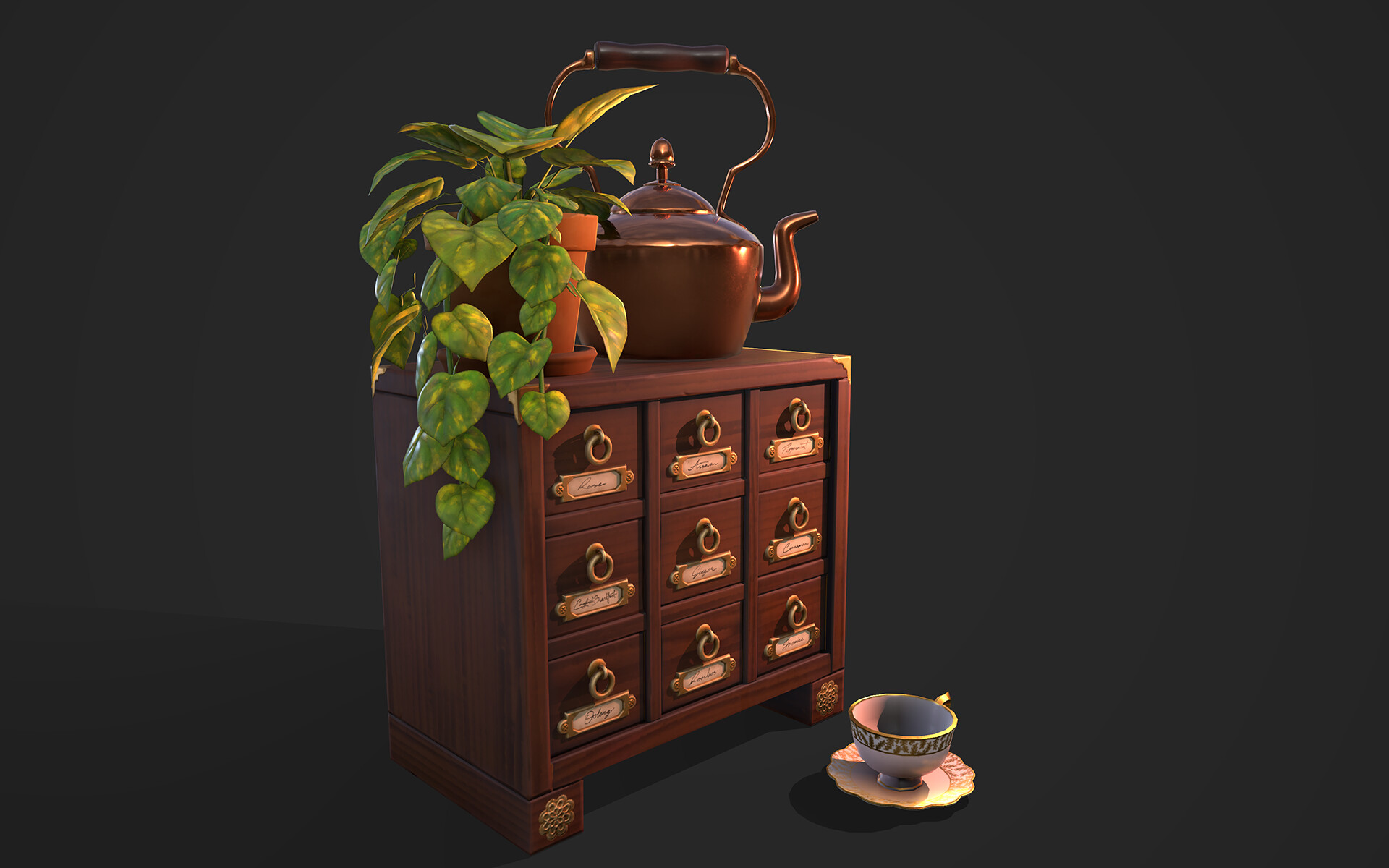 ArtStation - Tea Cabinet