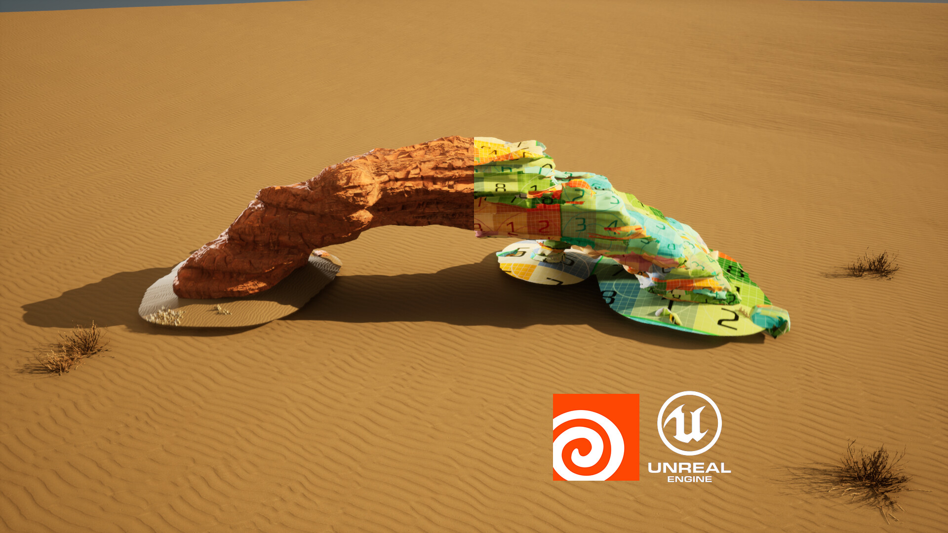 ArtStation - Procedural Sandstone Formations | unreal tool