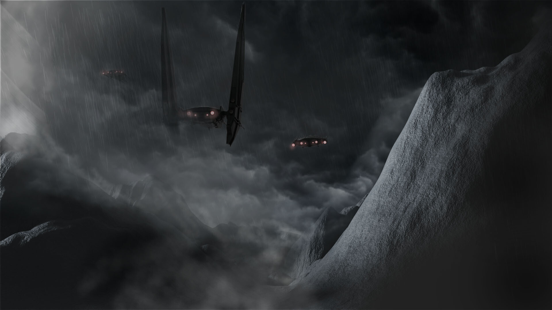 ArtStation - Patrol over the valley