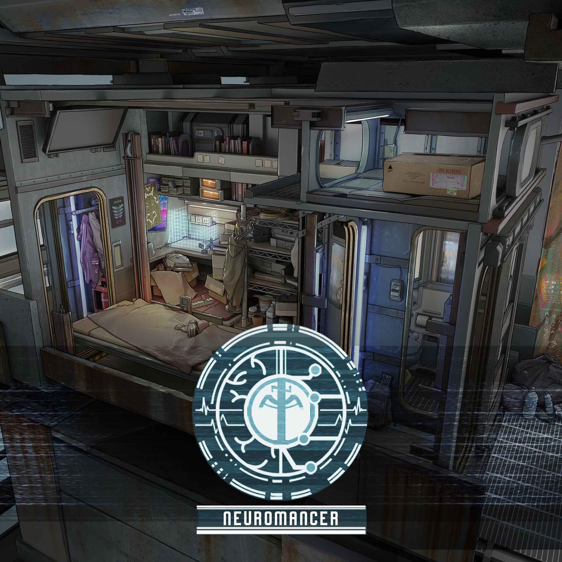 ArtStation - Case's Apartment Cutaway - Neuromancer