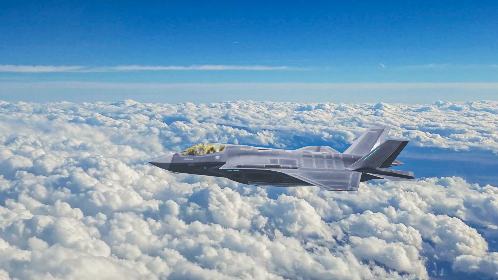 ArtStation - Fighter Jet at High Altitude