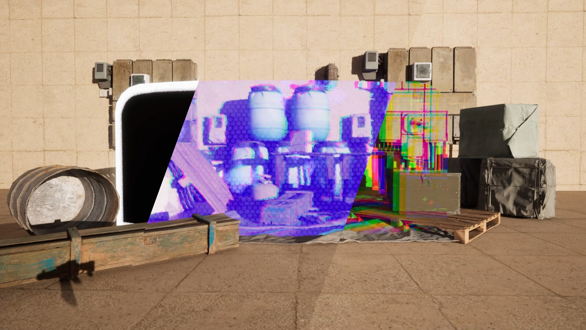 ArtStation - Interactive sci-fi shield shader