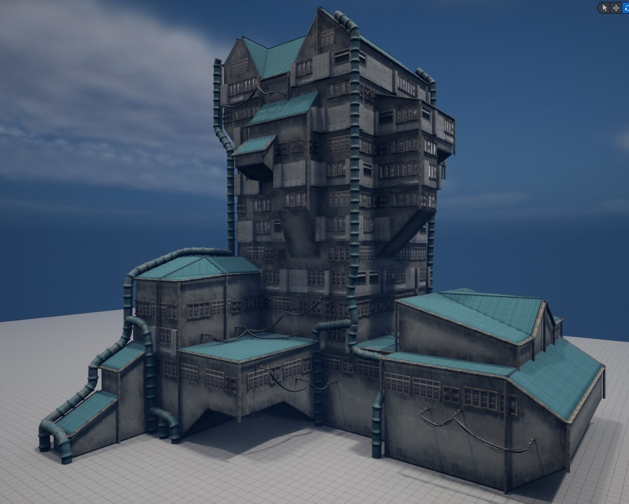 ArtStation - Procedural - Block to Building (WIP)
