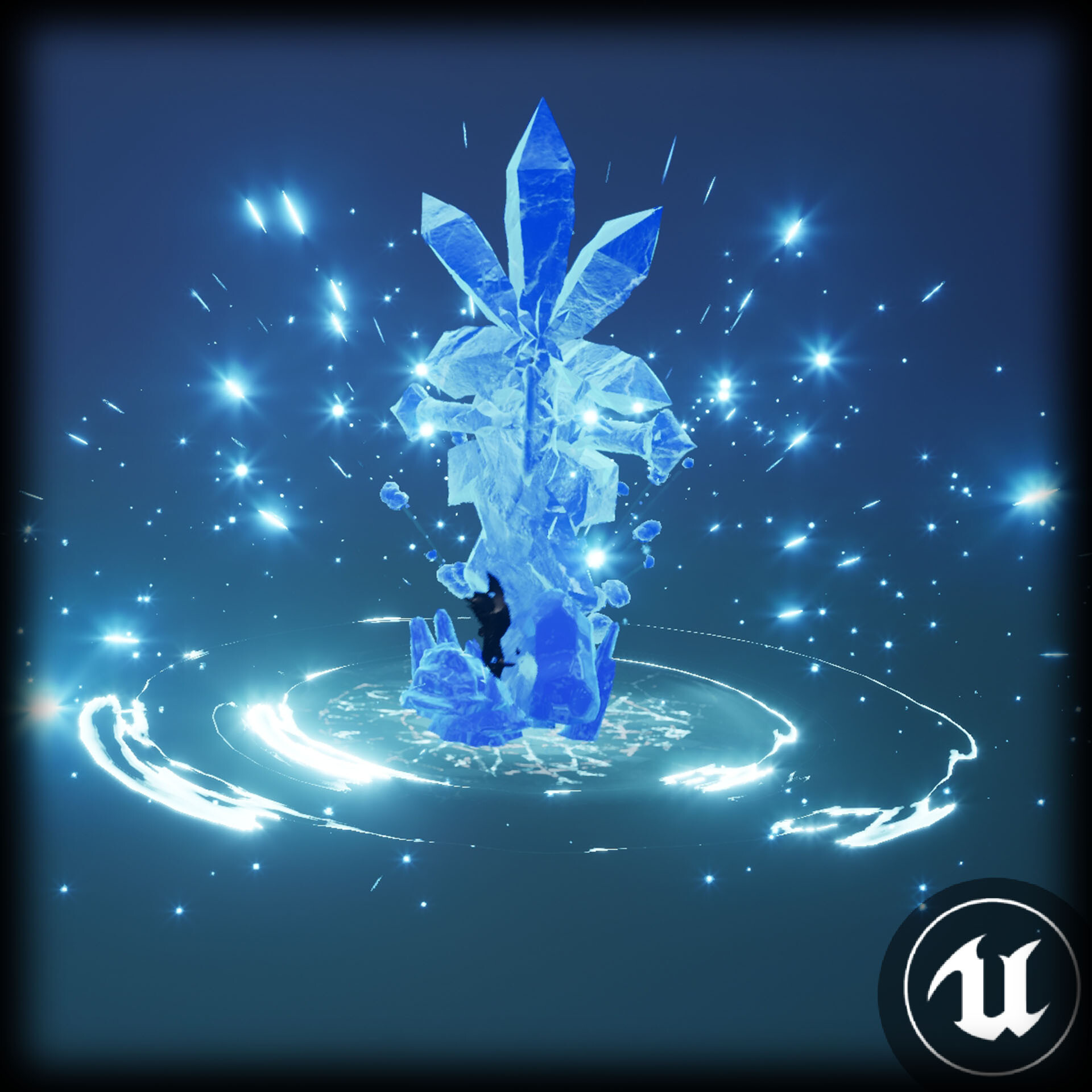 ArtStation - Ice Sword Spell [VFX - UE5]