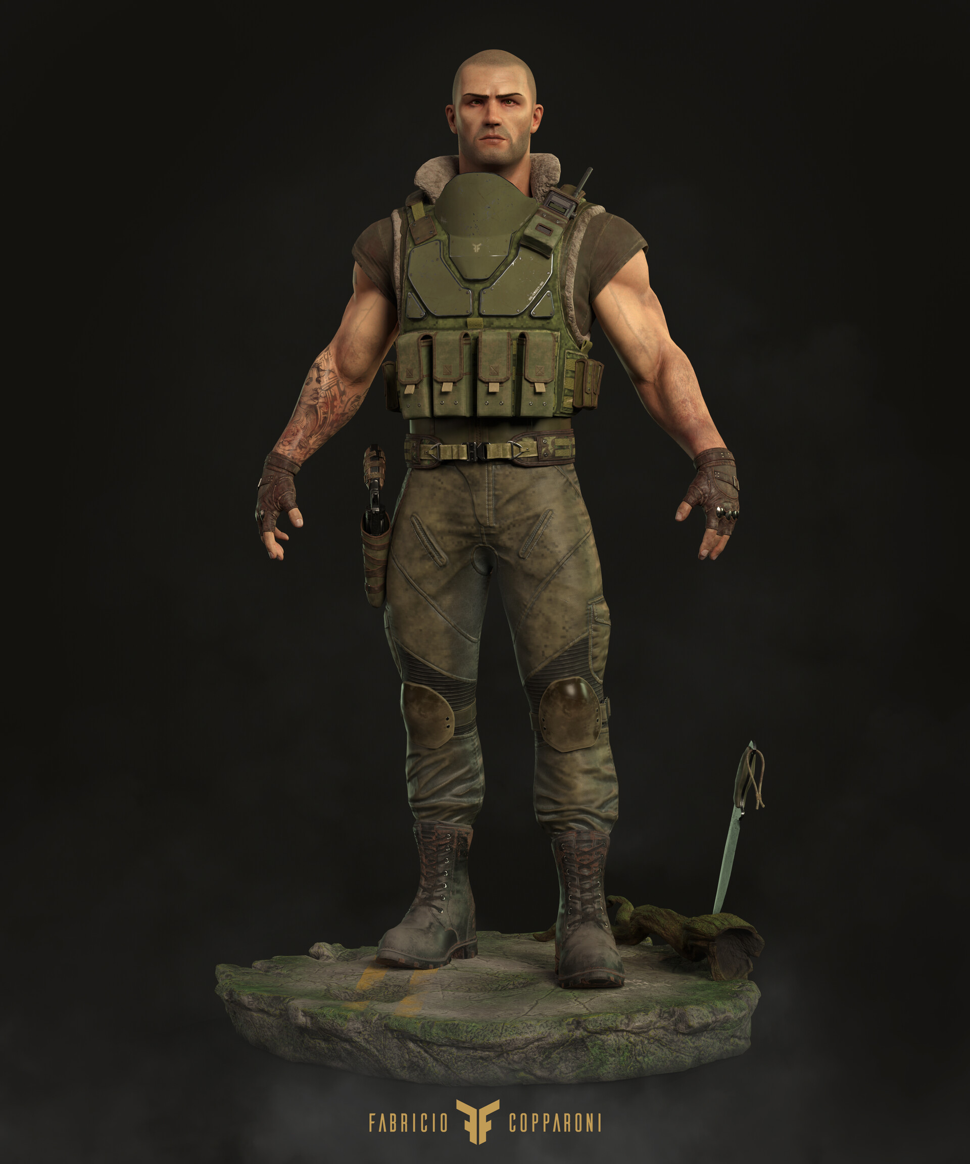 ArtStation - Soldier - Game Character