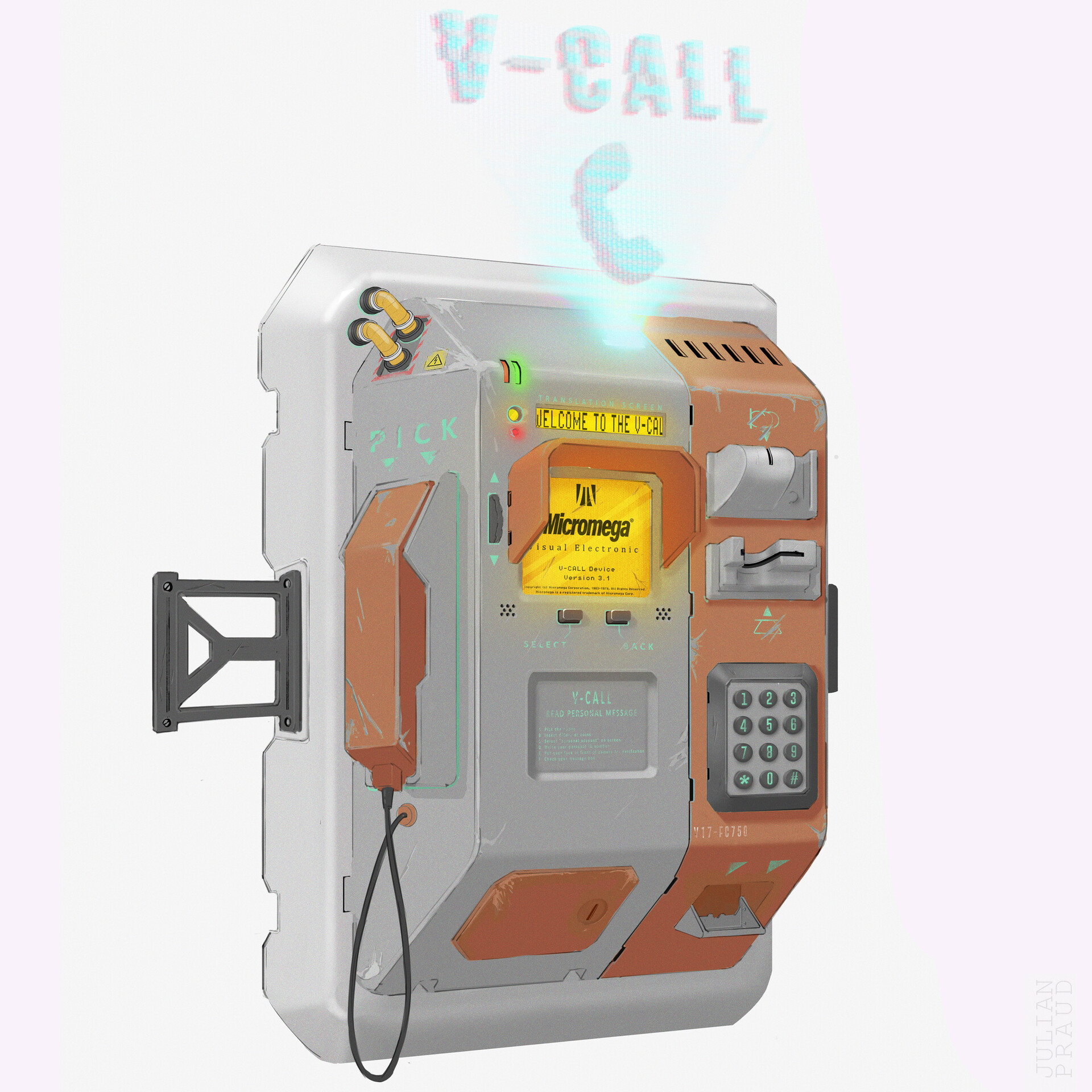 ArtStation - visual phone box | V-CALL