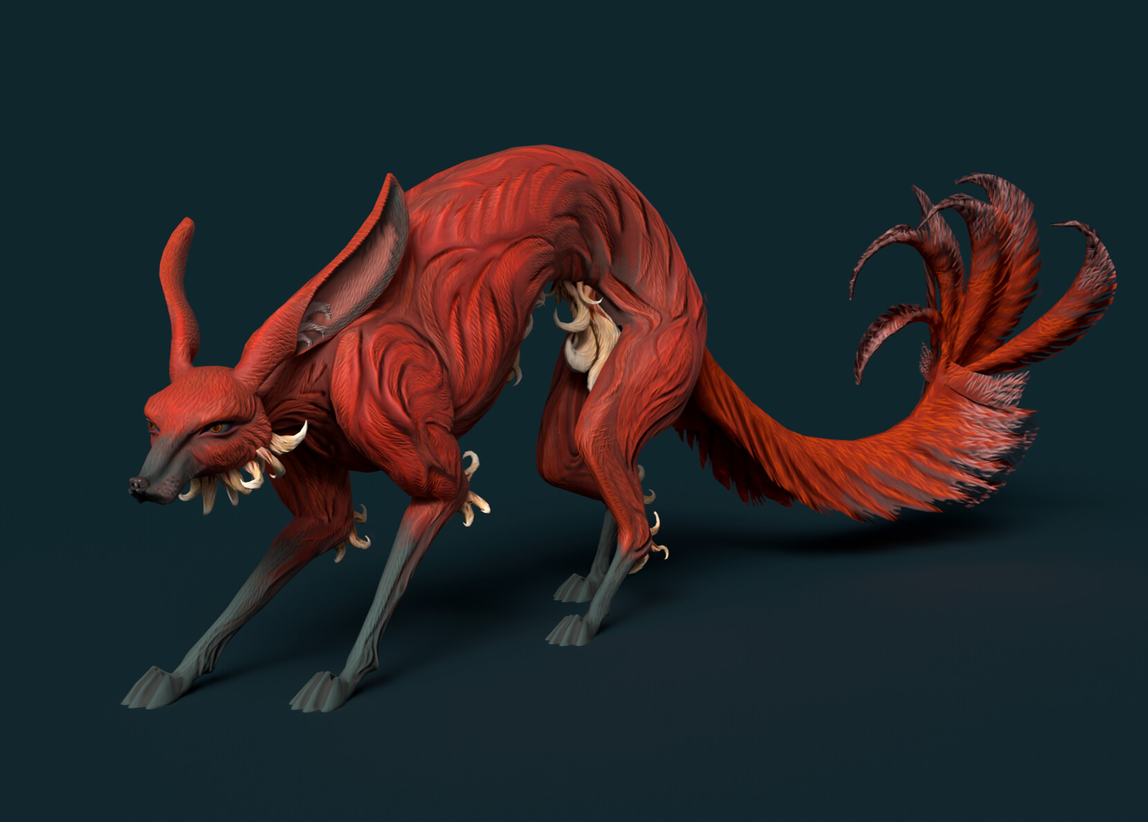 ArtStation - The Fox - stylized animal